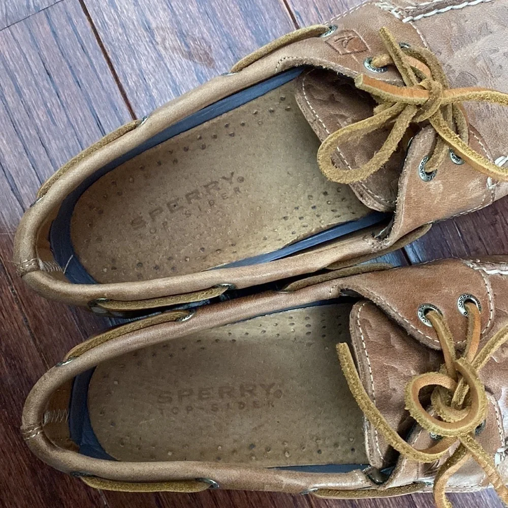Sperry | Shoes | Leather Sperrys With Nautical Theme | Poshmark